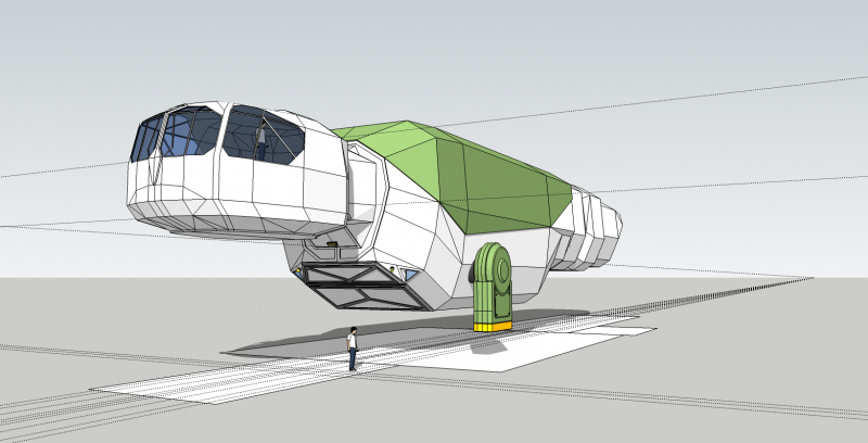 Spaceship "Hopper" part 1 - markoze arts and web design