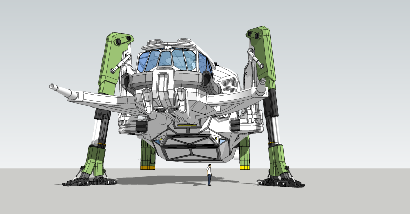 Spaceship "Hopper" part 1 - markoze arts and web design