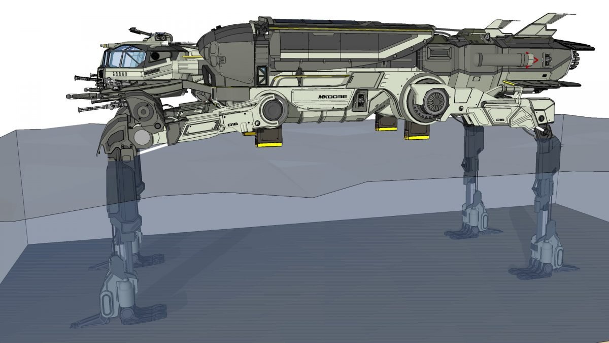 Spaceship "Hopper" part 2 (v1.5) - markoze arts and web design