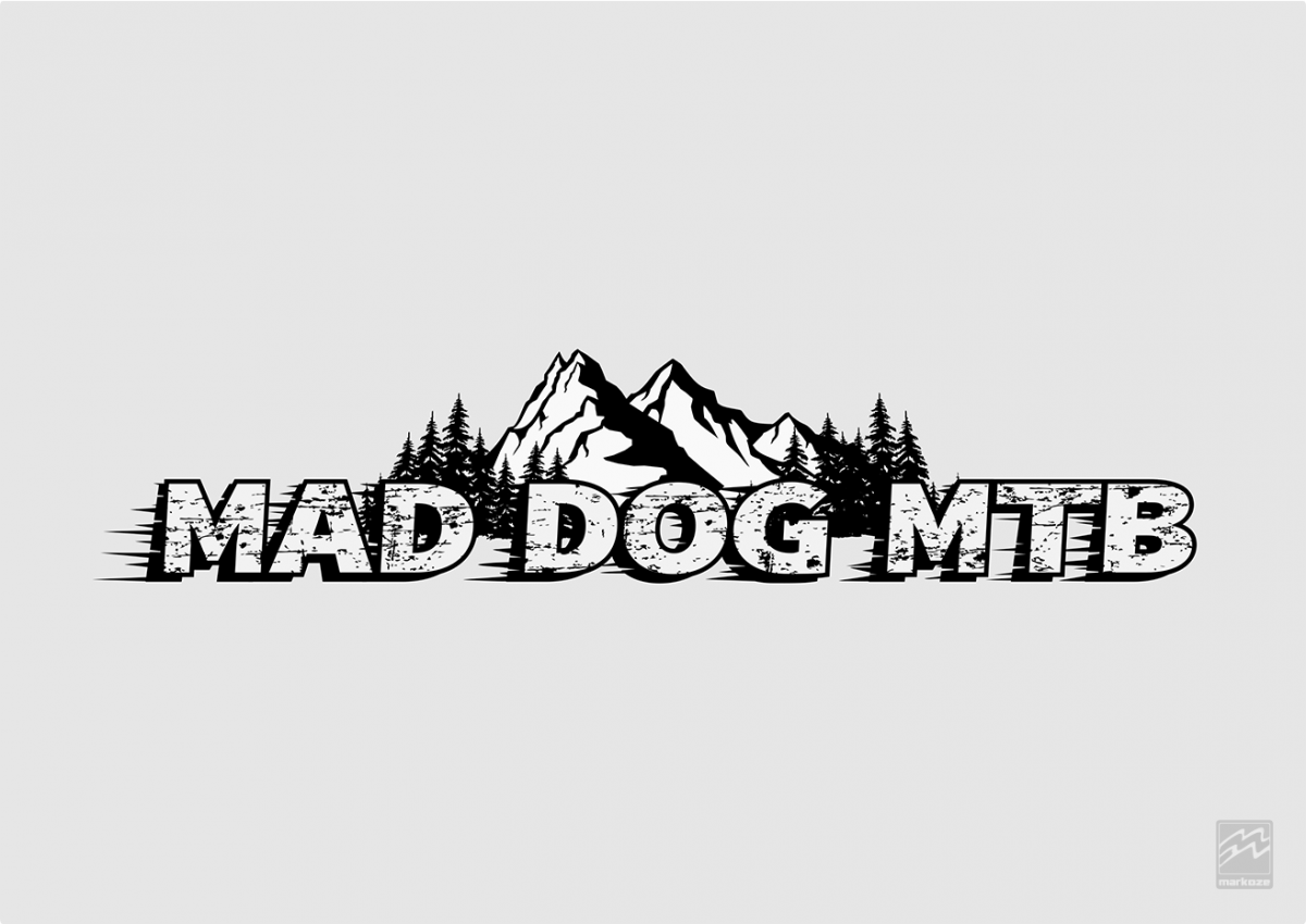 Logo for MAD DOG MTB - markoze arts and web design